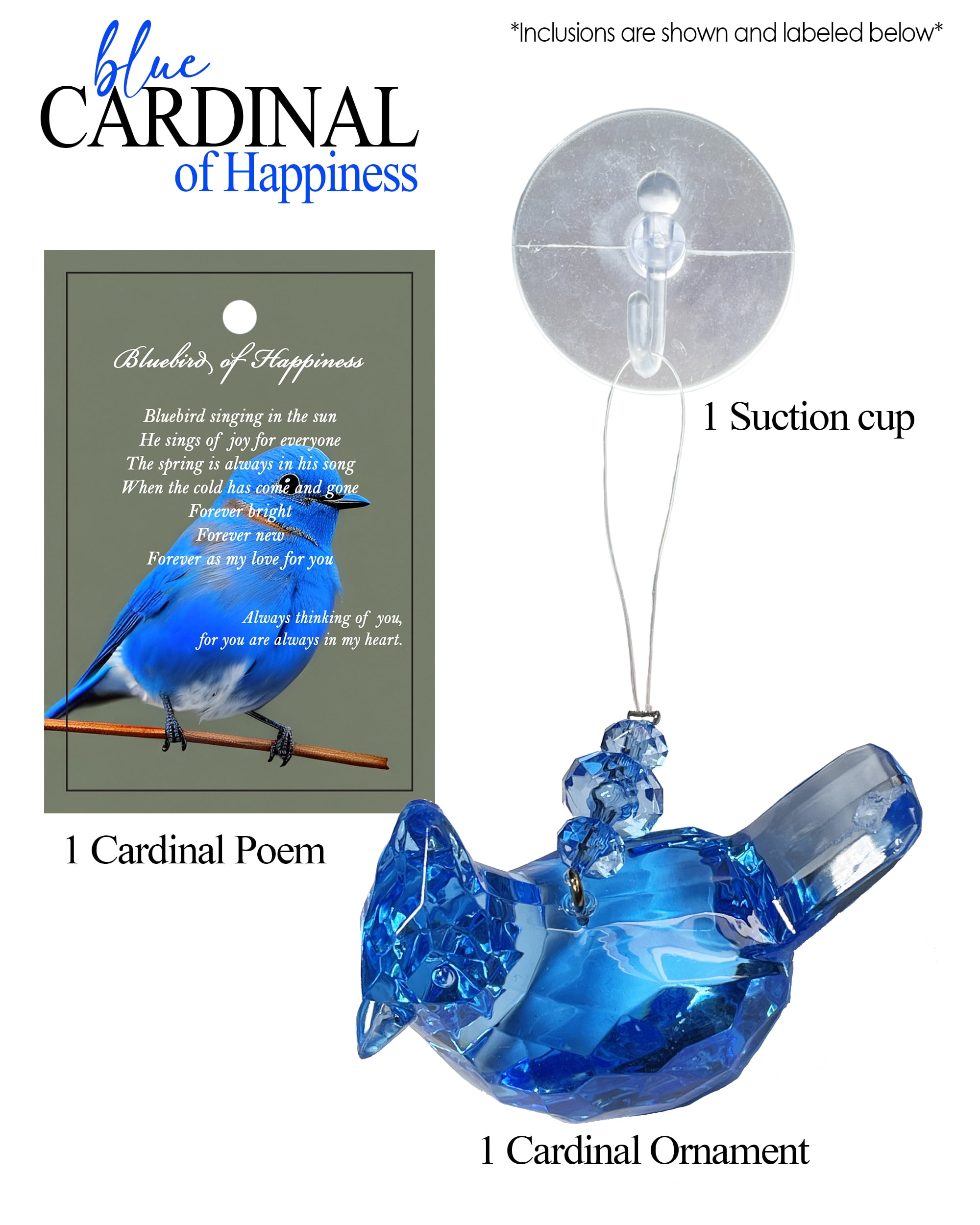 Elskandi Bluebird of Happiness, Joy, Fulfillment, Hope & Optimism Gift ...