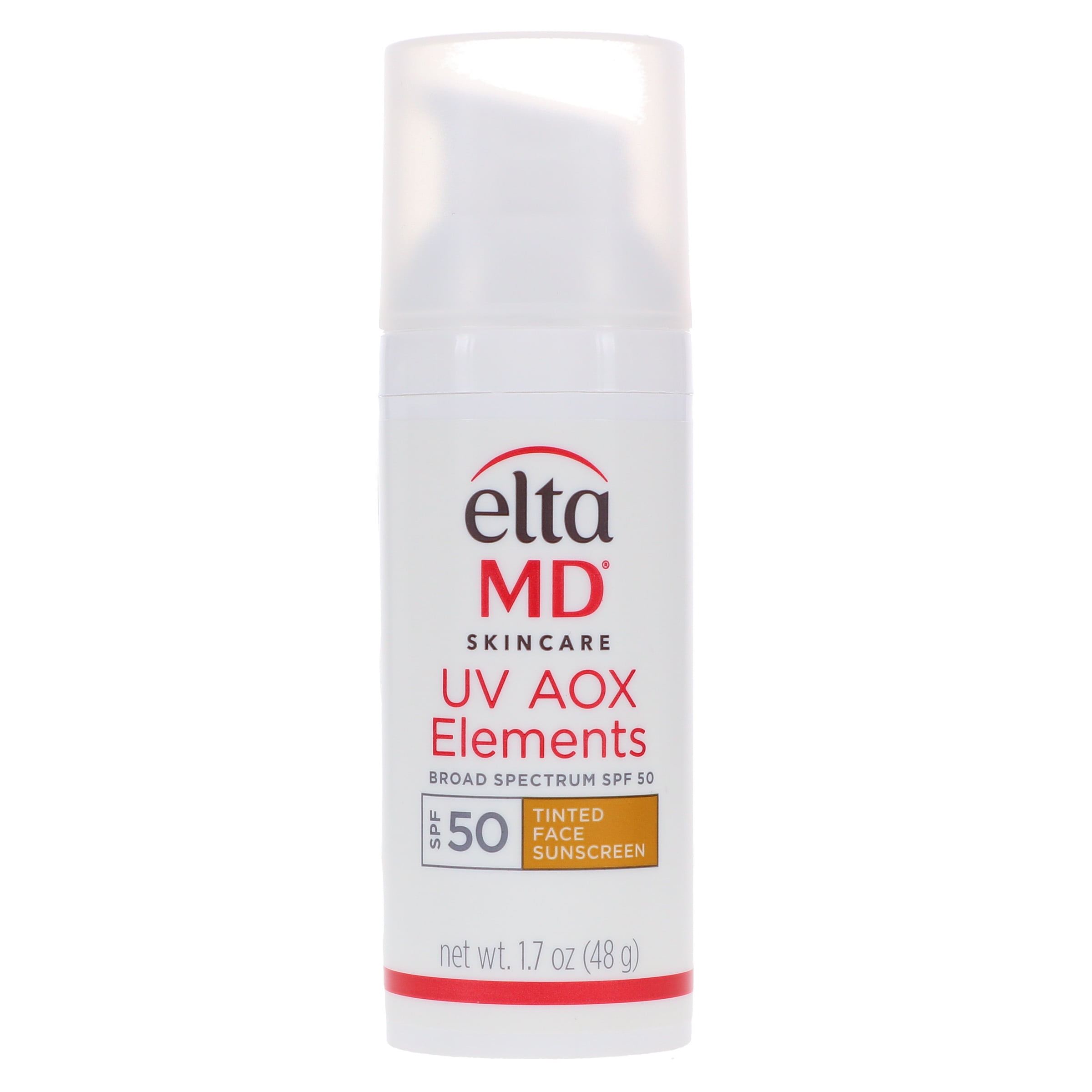 EltaMD UV AOX Tinted Mineral Face Sunscreen SPF 50, Oil-Free ...