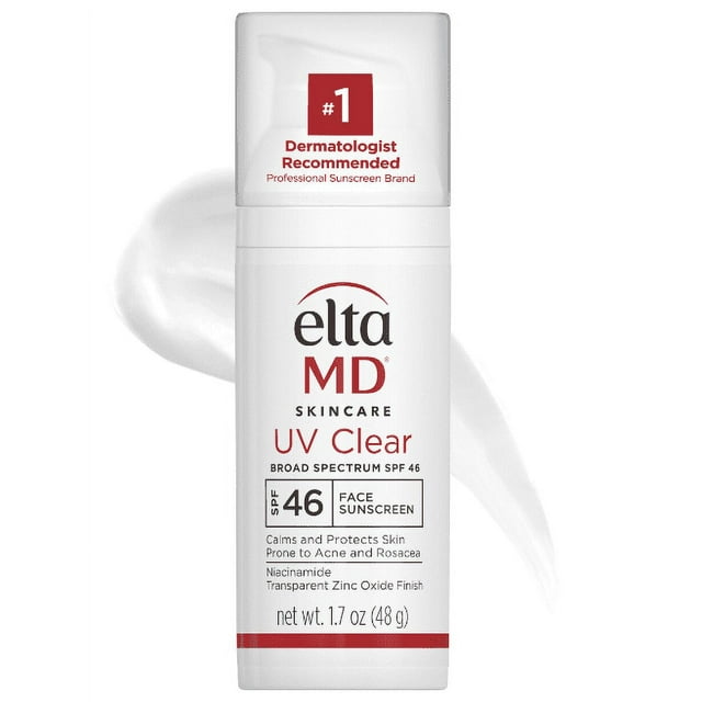 EltaMD UV Clear SPF 46 Facial Sunscreen, Broad Spectrum, Moisturizing ...