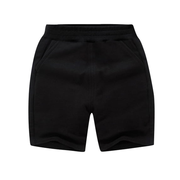 Eltusu Boys Cotton Athletic Shorts, Elastic Waist Relaxed Fit Soft ...