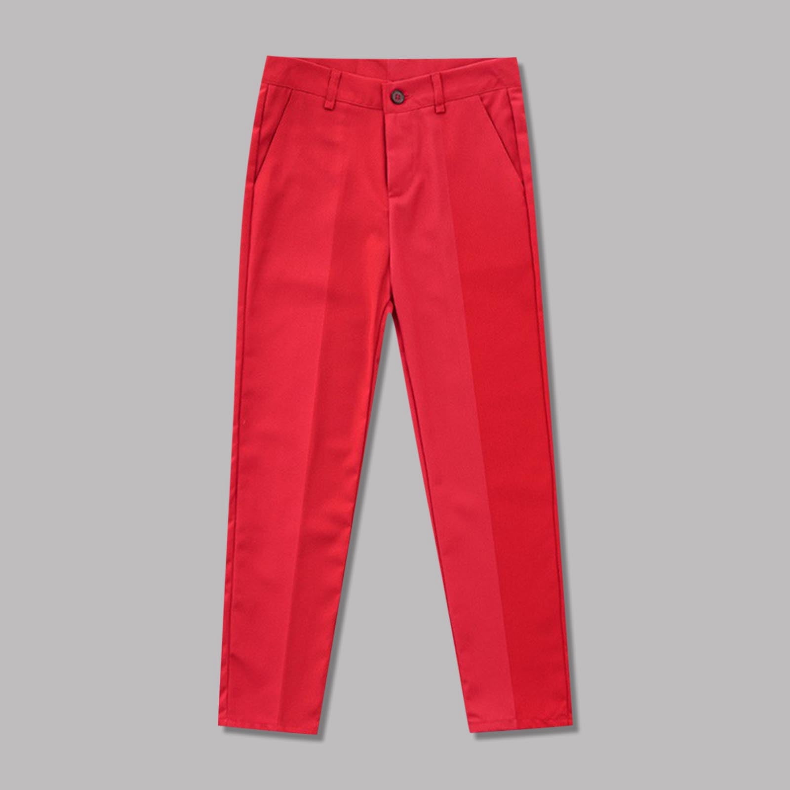 Eltusu Boys Dress Pants, Cotton Button Straight Leg Relaxed Fit School ...