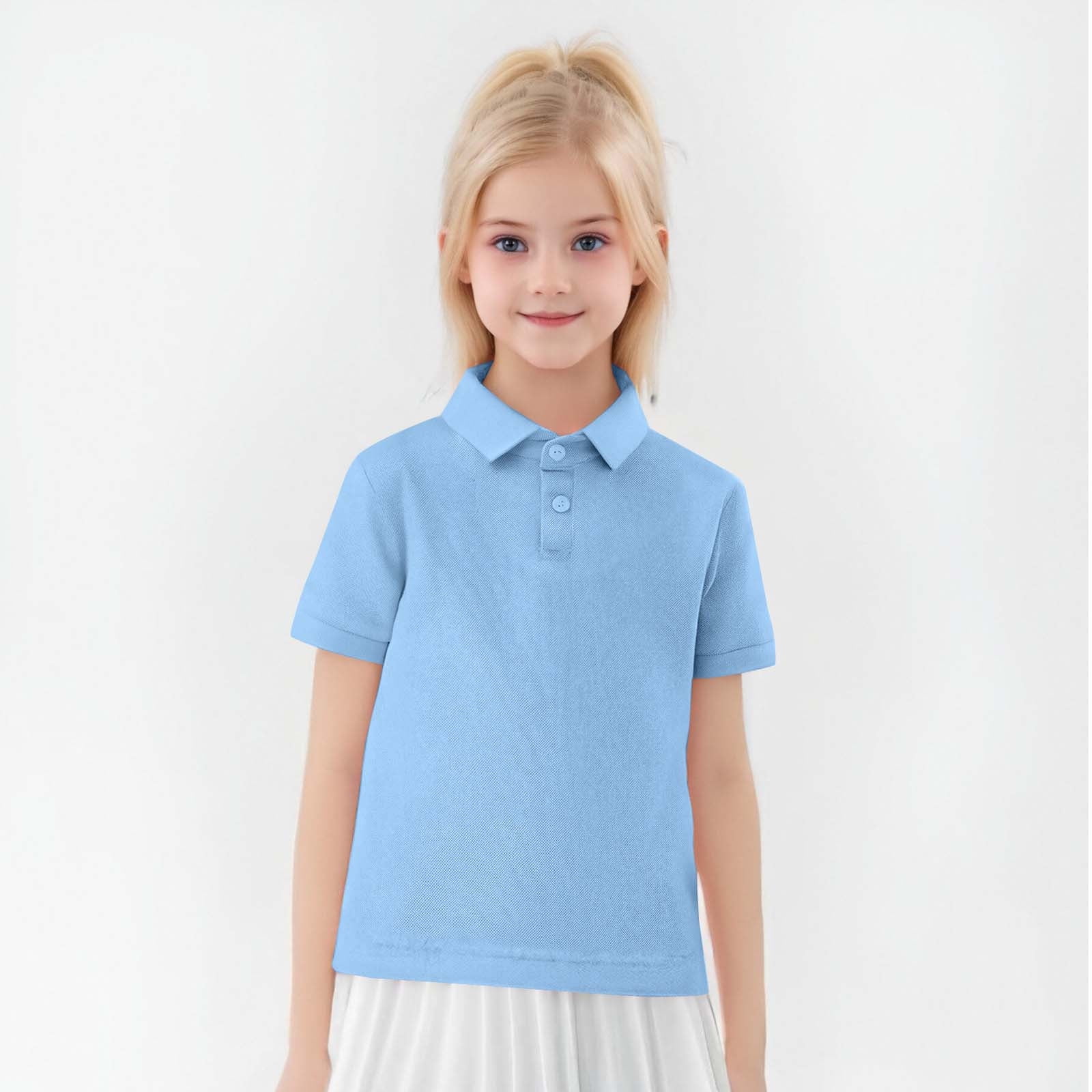 Eltusu Boys Polo Shirts, Short Sleeve Breathable Pullover 2 Pieces ...