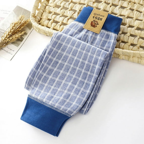 Eltusu Girls Cotton Leggings, Warm Elastic Waist Plaid Stretchy Kids ...