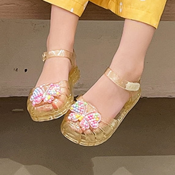 Eltusu Girls Jellies, No Slip PVC Soft Bottom Summer Casual Jelly Shoes ...