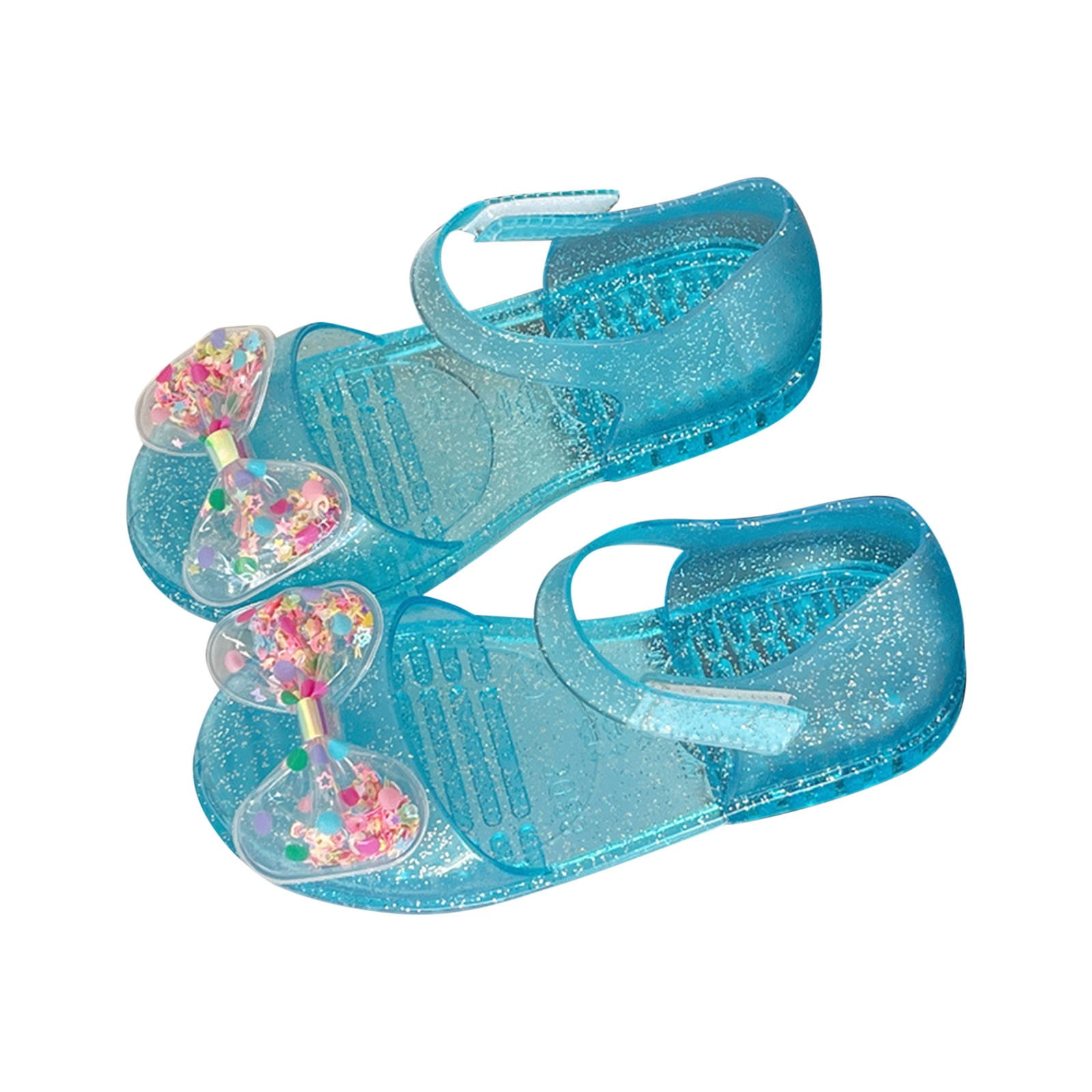 Eltusu Girls Jelly Sandals, No Slip Beach Princess Open Toe Summer ...