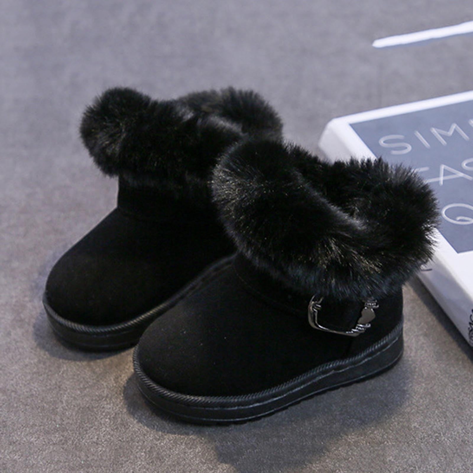 Eltusu Girls Snow Booties, Fashion Windproof Thermal No Slip Winter ...