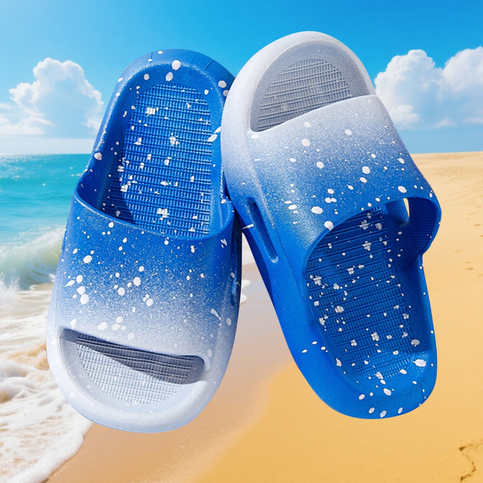 Eltusu Girls Summer Slippers, Soft Sole Non-Slip Open Toe Beach Sandal ...