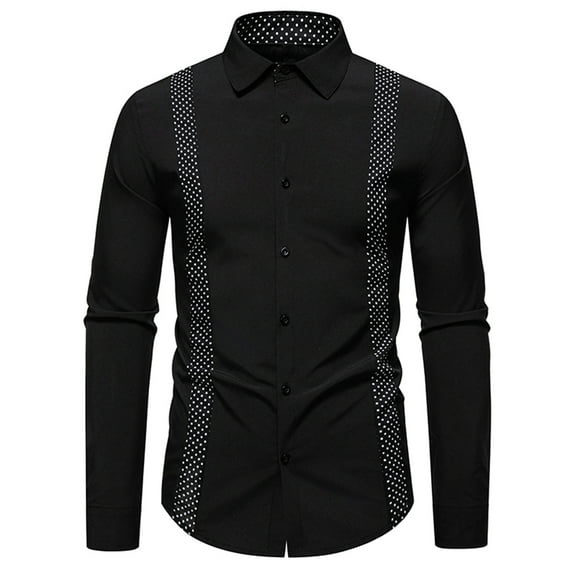 Eltusu Men's Collar Dress Shirts, Long Sleeve Soft Stretch Formal ...
