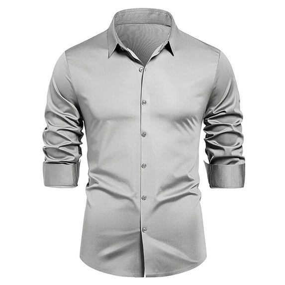 Eltusu Men's Long Sleeve Dress Shirts, Lightweight Business Casual ...
