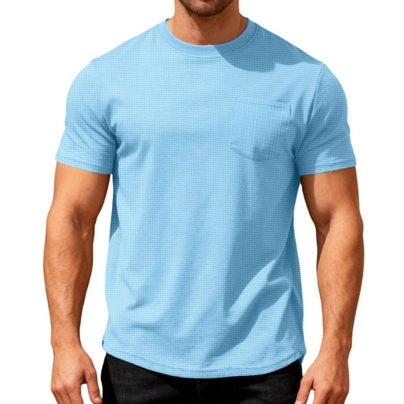 Eltusu Men's T-Shirts, Pullover Short Sleeve Casual Crewneck Summer ...