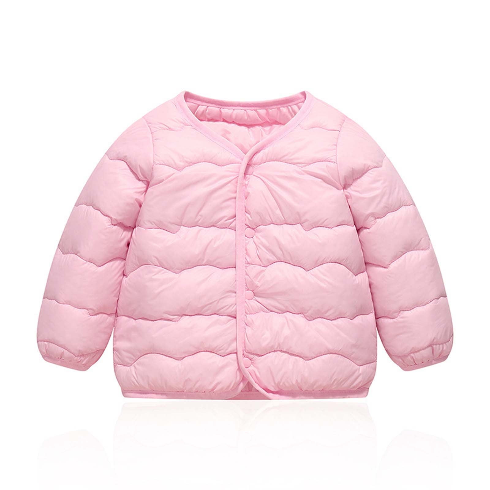 Eltusu Toddler Girls Puffer Jackets, Winter Waterproof Windproof Full ...