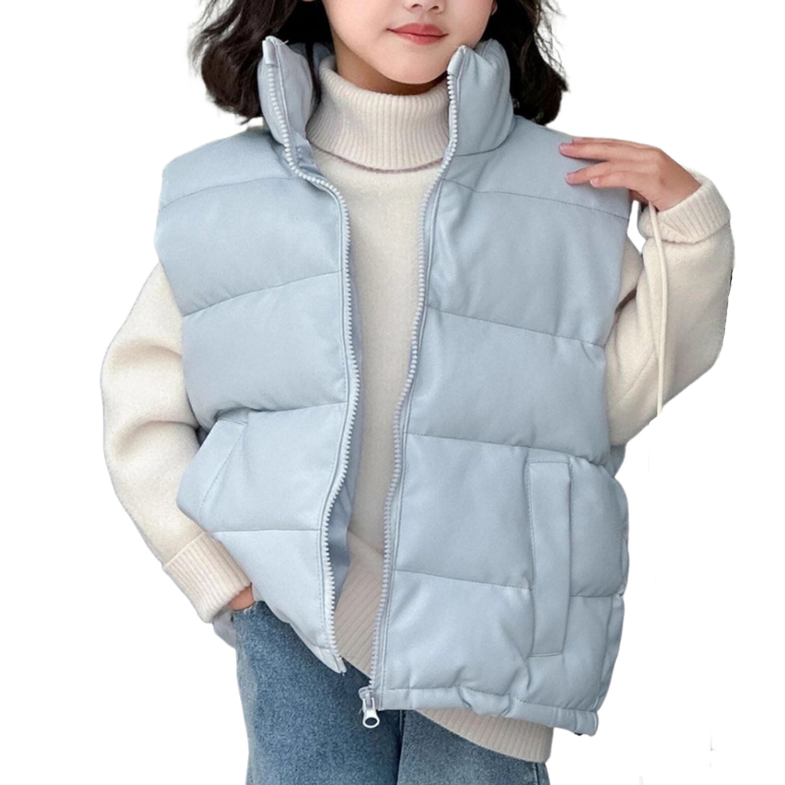 Eltusu Toddler Girls Puffer Vests, Thermal Windproof Waterproof Casual ...