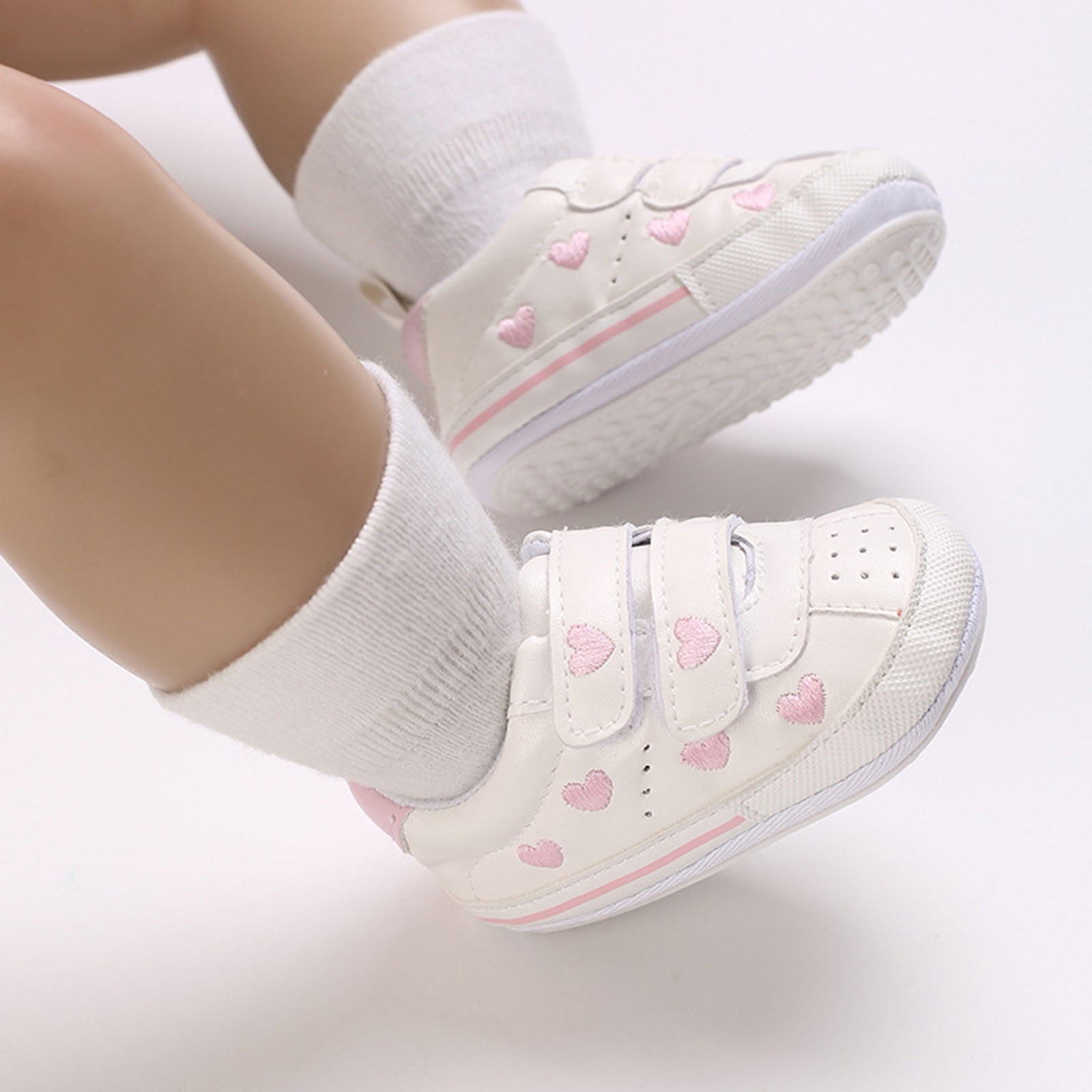 Eltusu Toddler Girls Sneakers, Soft PU Lightweight No Slip Walking ...