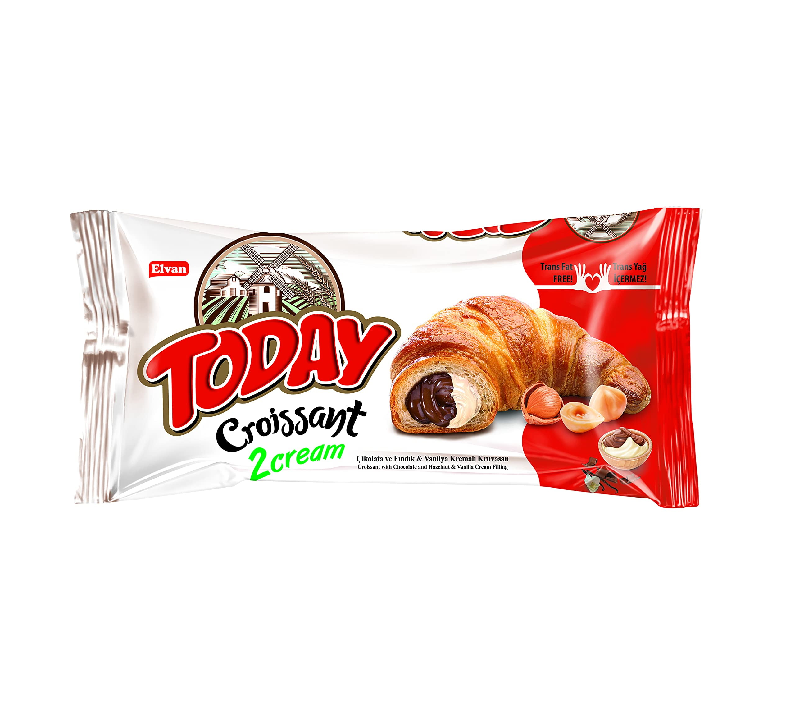 Elvan Today Chocolate & SSF20 Vanilla Croissants (Pack of 6 ...