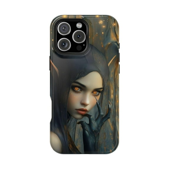 Elven Girl Ember Eyes Veil Forest Woods Fantasy Portrait Case for ...