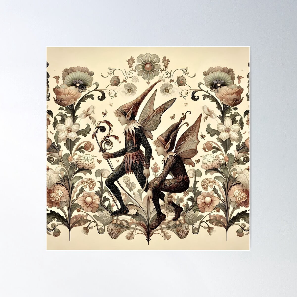 Elves Poster Wall Art, Modern Wall Decor For Living Room Bedroom, 8x12 ...