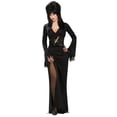 Elvira - Standard Adult Halloween Costume with Black Dress, Belt, and ...
