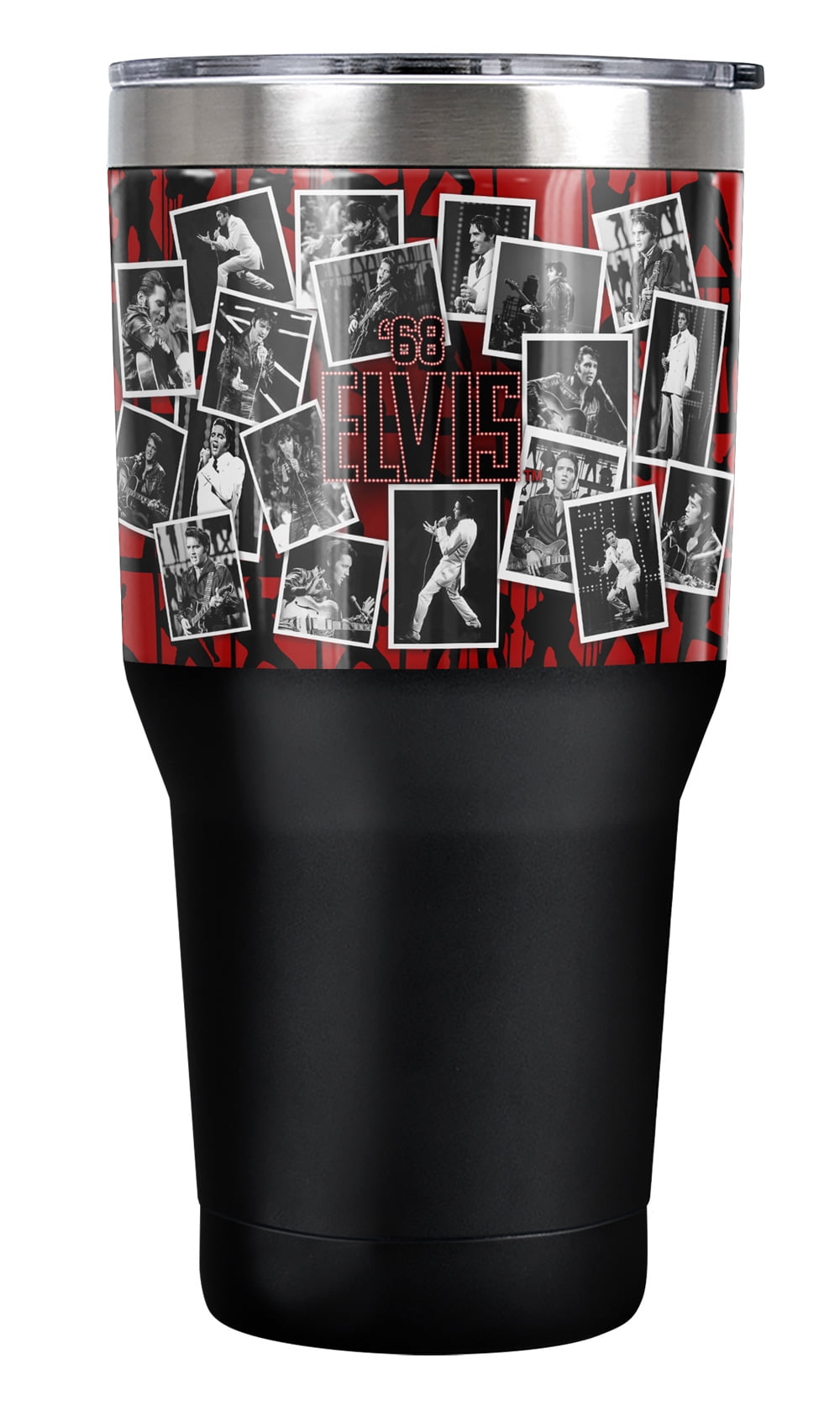 Elvis Official 68 Photos 30 oz Travel Tumbler, Stainless Steel, Vacuum ...
