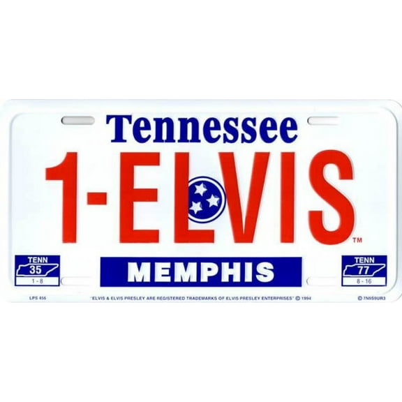 Elvis License Plate