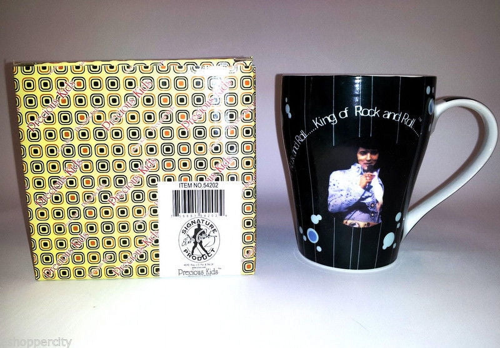 Elvis Presley Licensed 12oz Ceramic Coffee Mug with Gift Box, Love Me ...