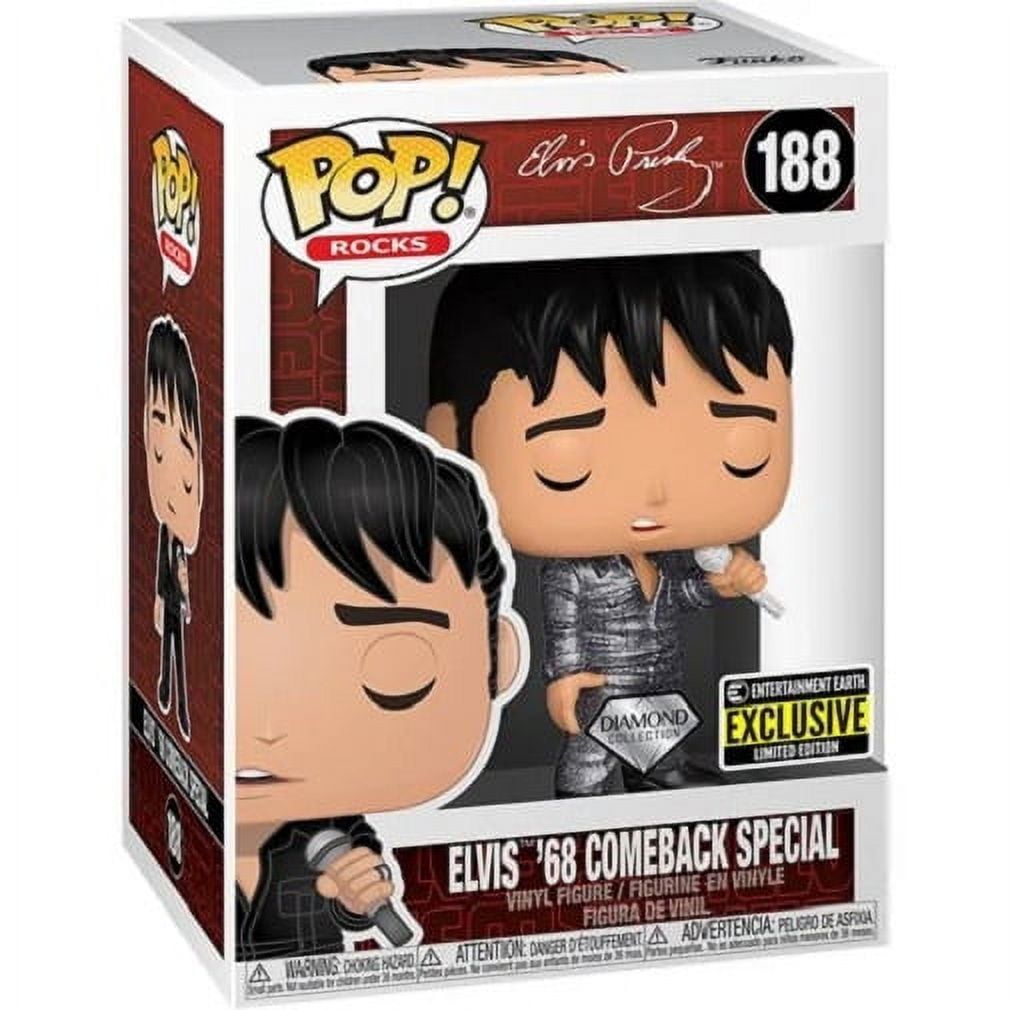 Funko Elvis Presley 1968 Comeback Special Diamond Glitter Vinyl Figure ...
