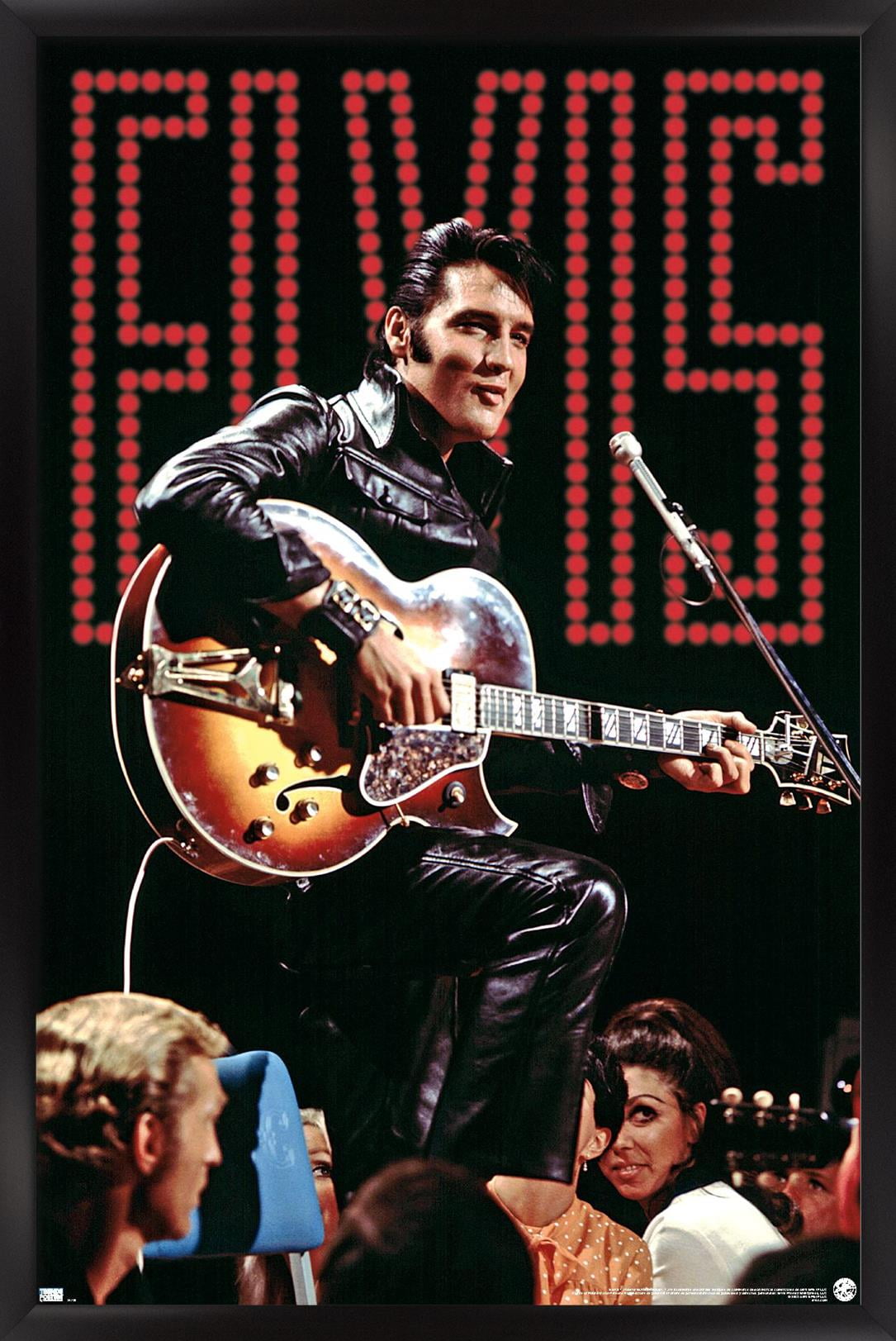 Elvis Presley - 68 Concert Wall Poster, 22.375" x 34" Framed - Walmart.com