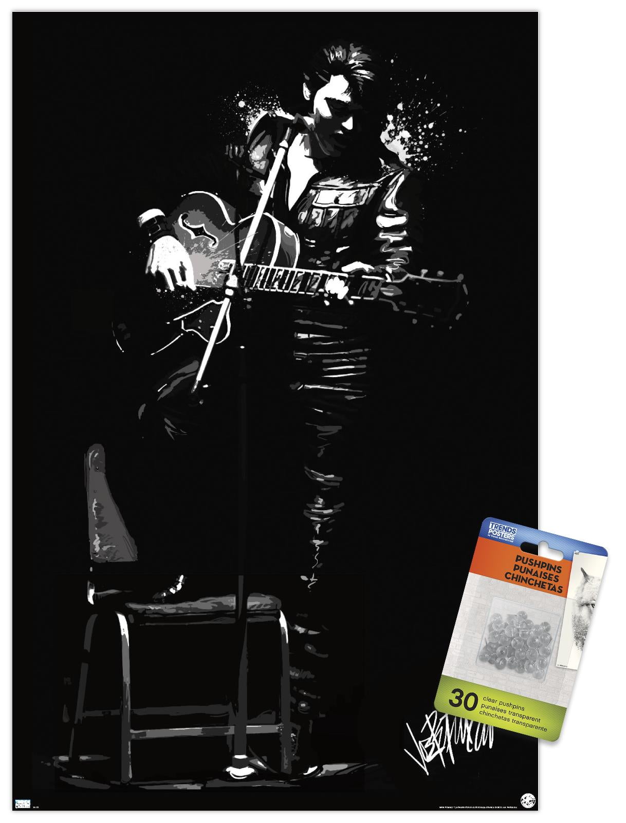 Elvis Presley - 68 Shadows Wall Poster with Push Pins, 14.725" x 22.375 ...
