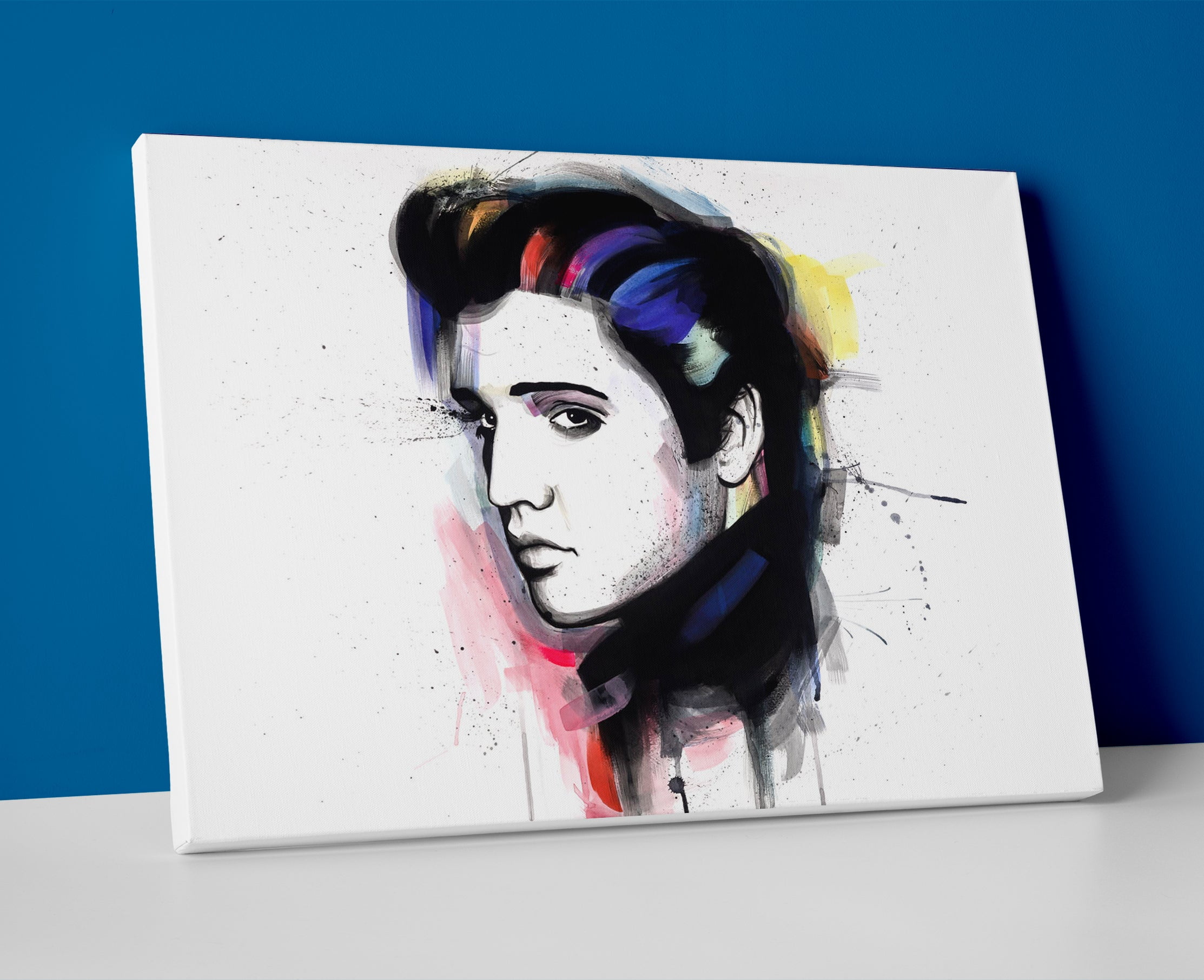 Elvis Presley Abstract Poster or Wrapped Canvas - Walmart.com