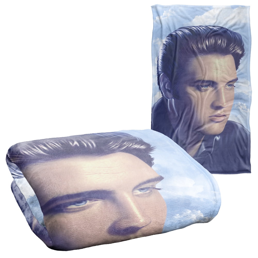 Trevco Elvis Presley Portrait Fleece Throw Blanket, Super Soft, Silky ...