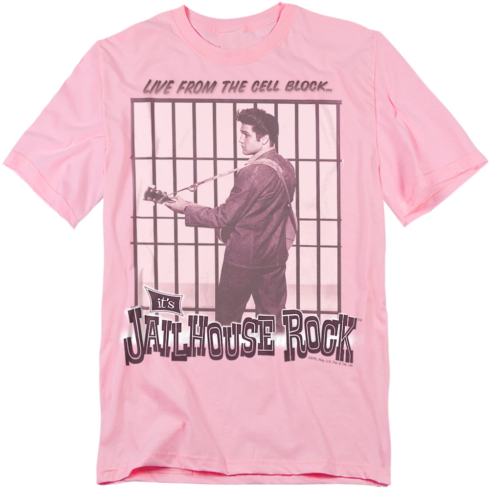 Elvis Presley T-Shirt Cell Block Rock Unisex Graphic Tee For Men ...