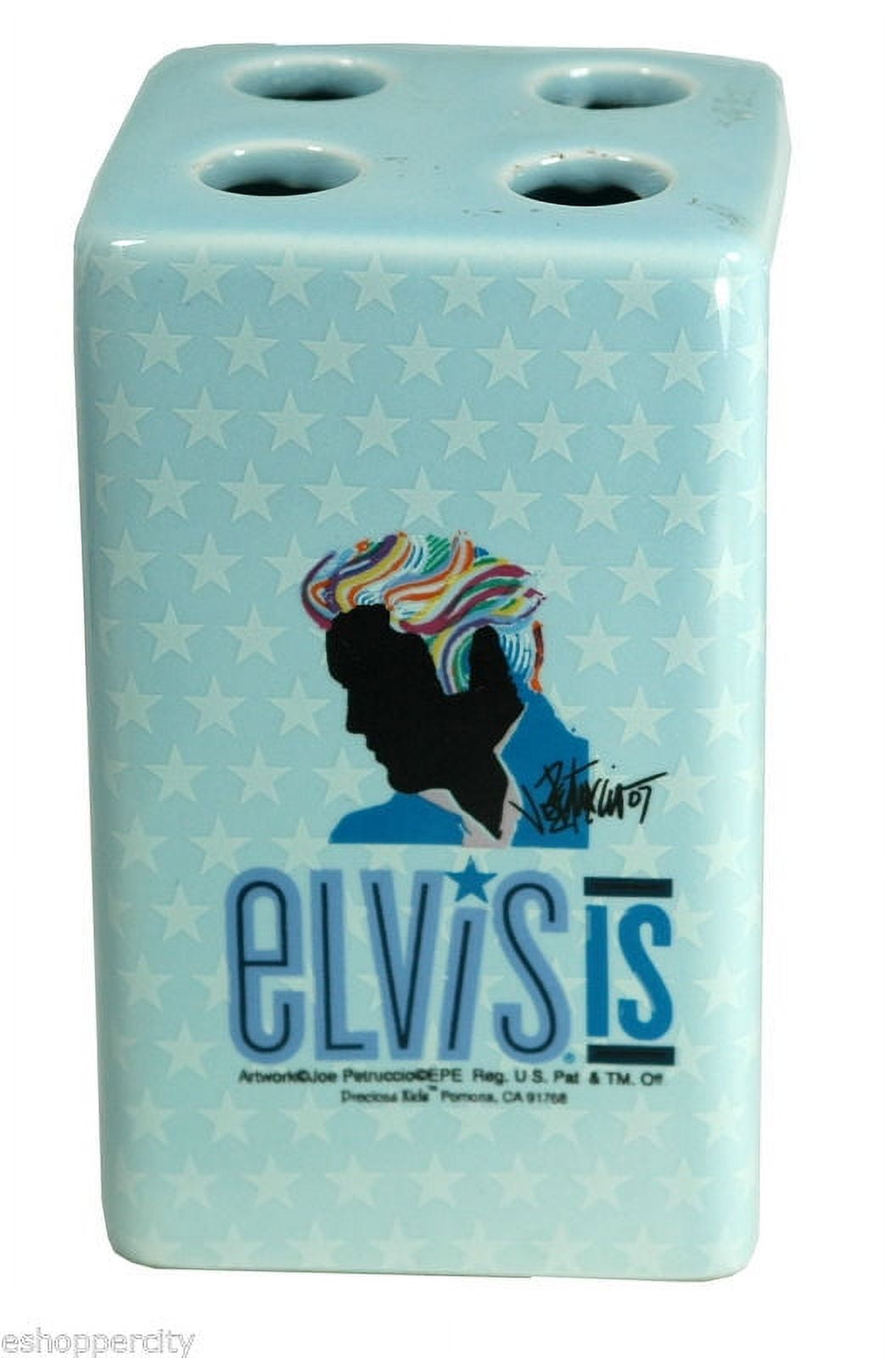 Elvis Presley Ceramic Tooth Brush Holder New Pop art Rock Star Design ...