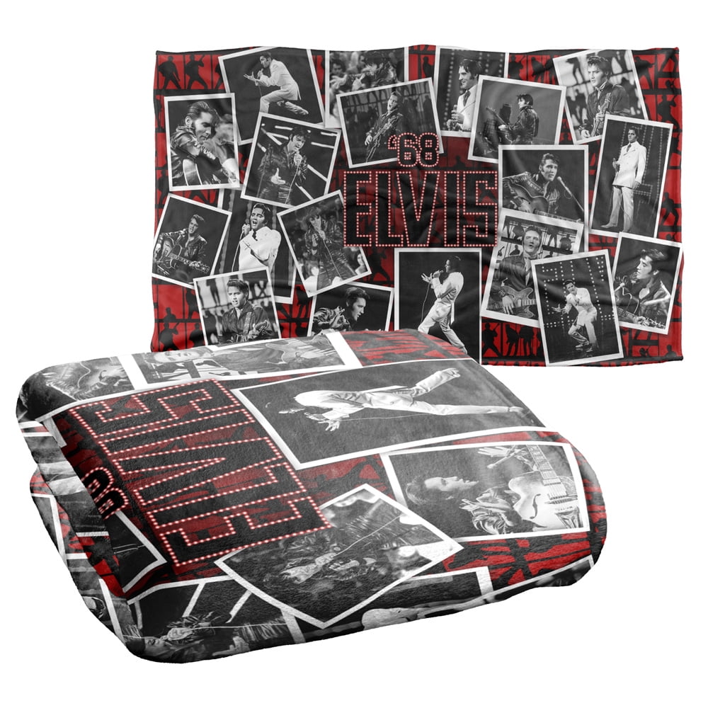 Elvis Presley Comeback To 68 Silky Touch Super Soft Throw Blanket 36" x ...