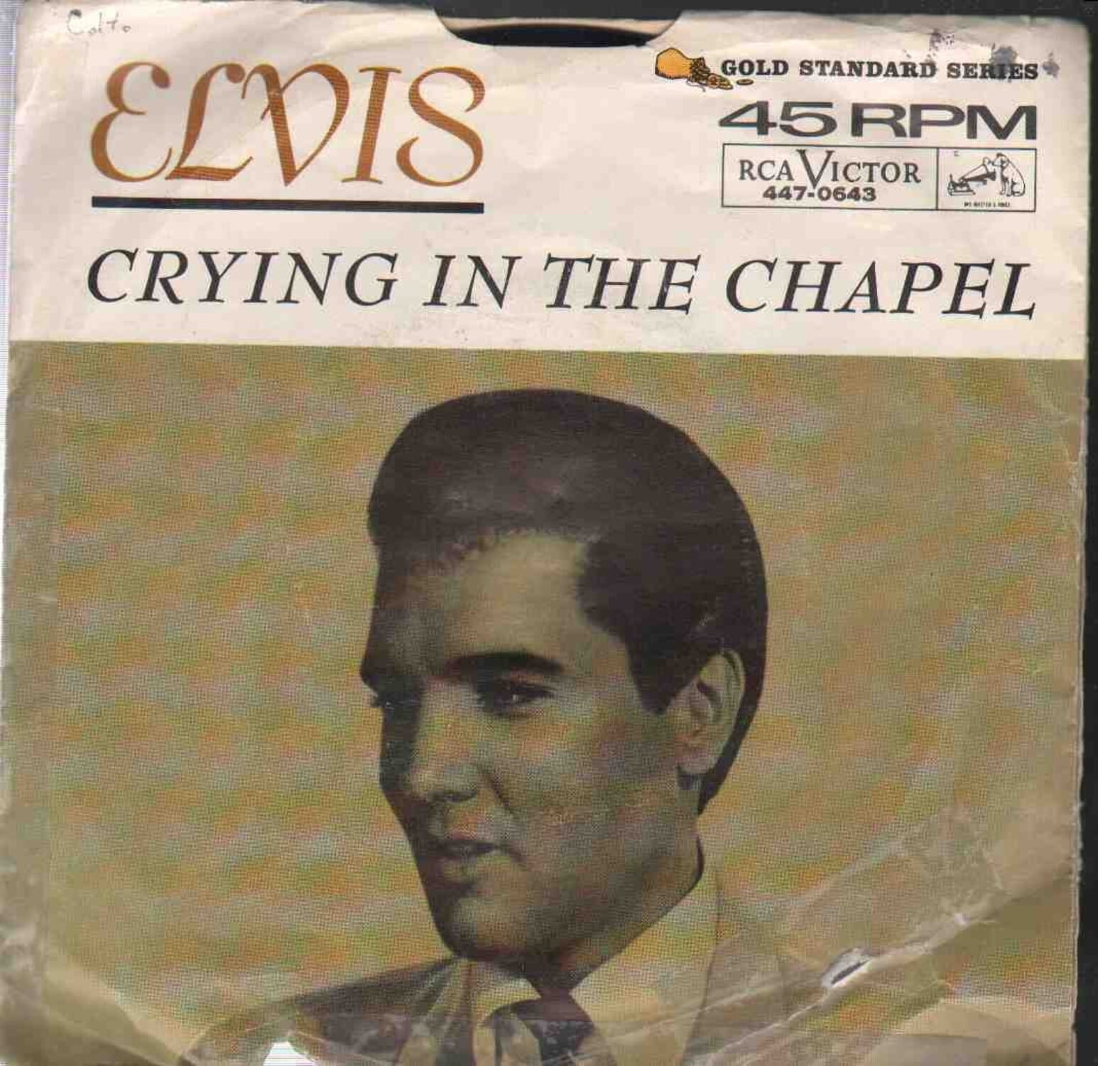 Elvis Presley-Crying in The Chapel 1965 Original PS 45 GOSPEL - Walmart.com