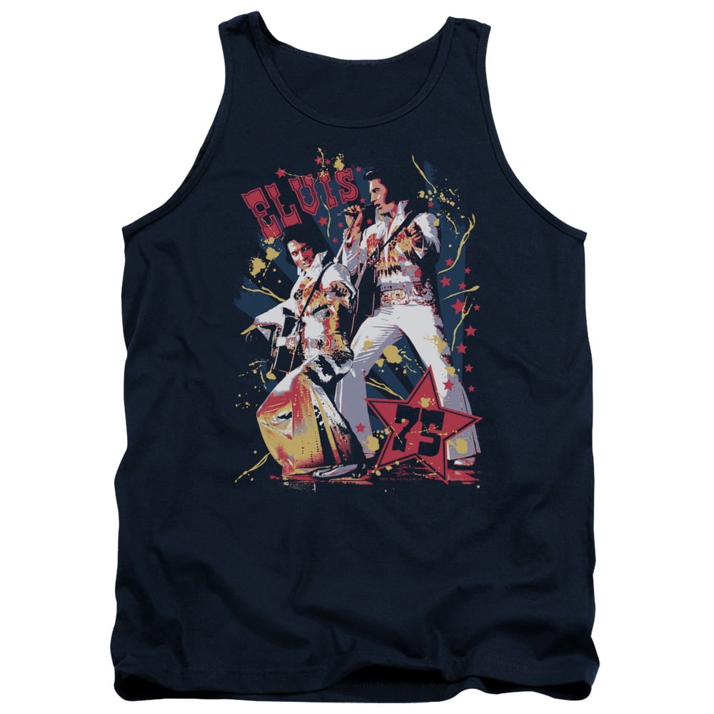 Elvis Presley Eagle Elvis Tank Top Navy - Walmart.com