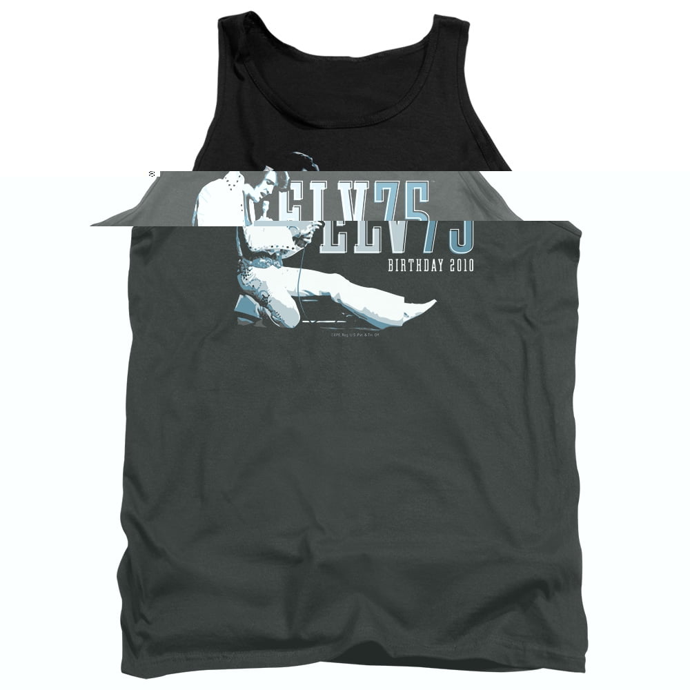 Elvis Presley Elv 75 Logo Tank Top Black - Walmart.com