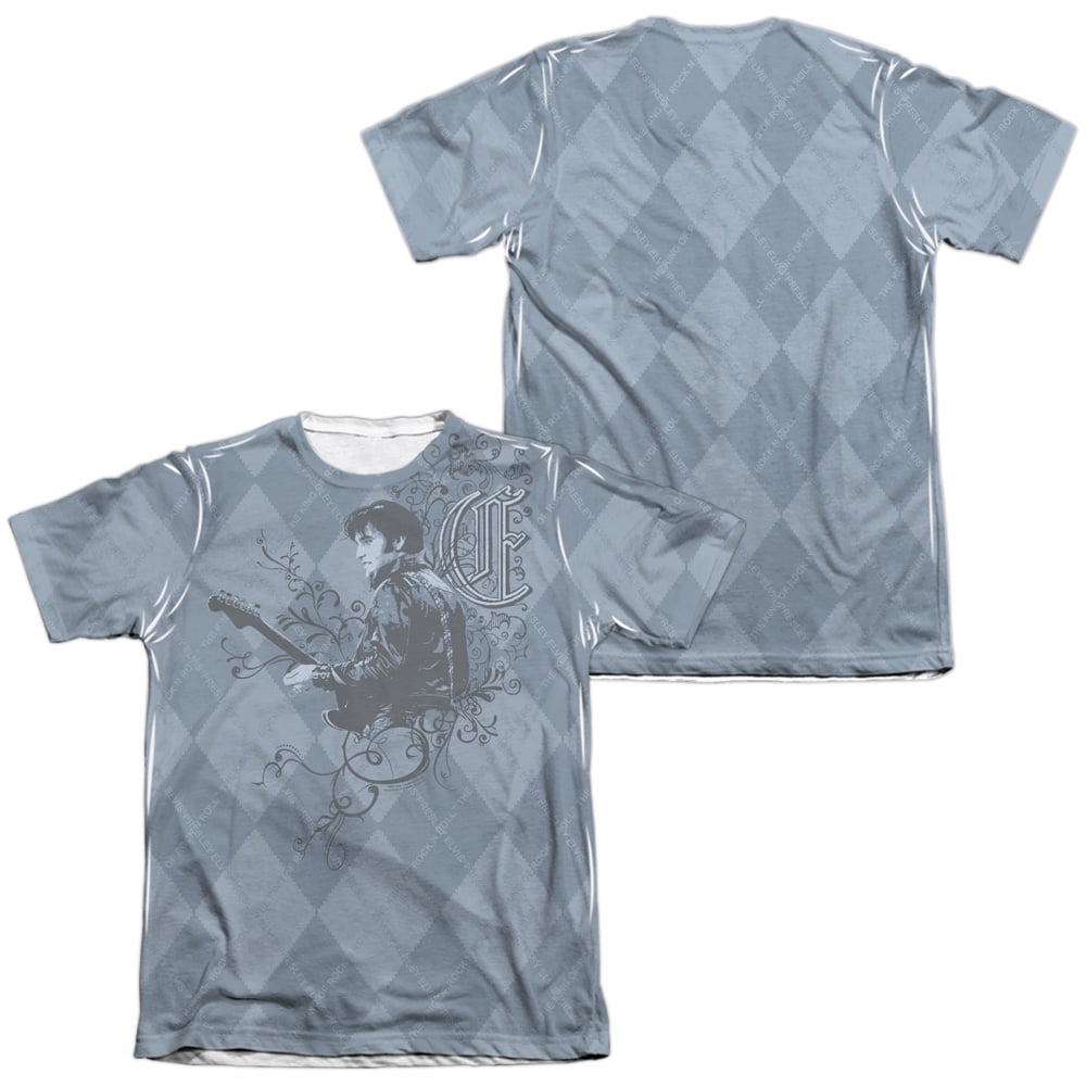Elvis Presley Elvigyle (Front/Back Print) Sublimated T-Shirt White ...