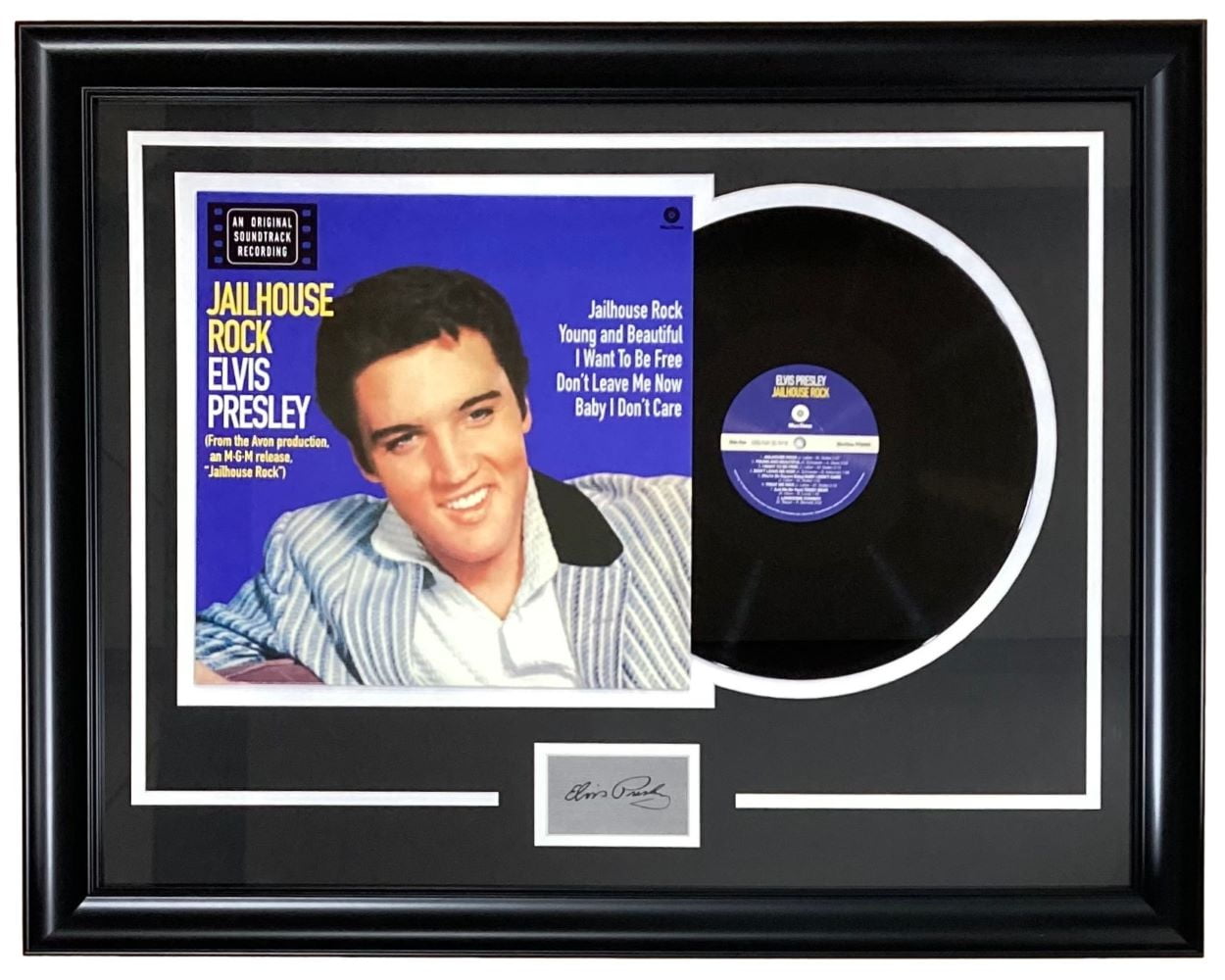 Elvis Presley Framed Jail House Rock Vinyl Record w/ Laser Engraved ...