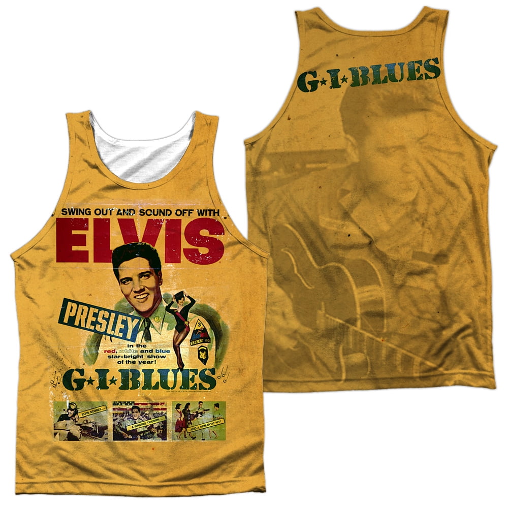 Elvis Presley - Gi Blues (Front/Back Print) - Tank Top - Medium ...