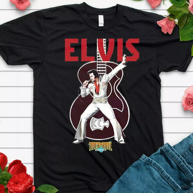 Elvis Presley King Of Rock Short Sleeve Tee Elvis Presley Shirt Elvis ...
