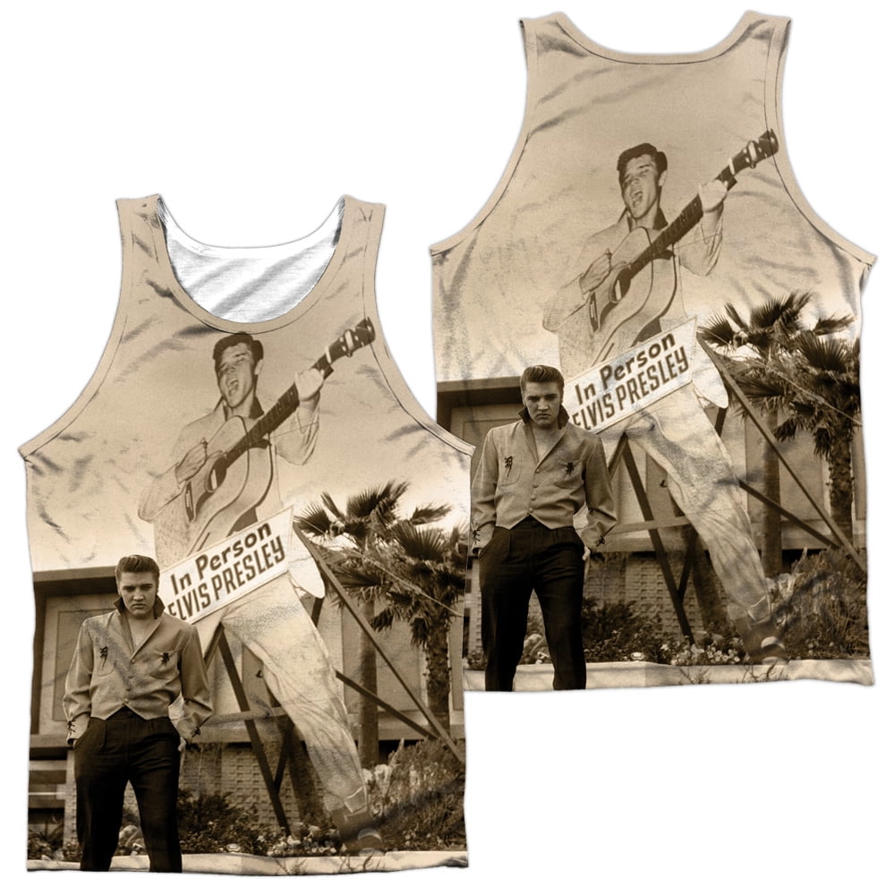 Elvis Presley Men's Larger Than Life Mens Tank White - Walmart.com