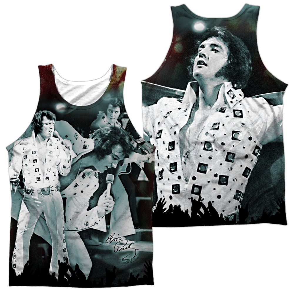 Elvis Presley Men's Now Playing Mens Tank White - Walmart.com