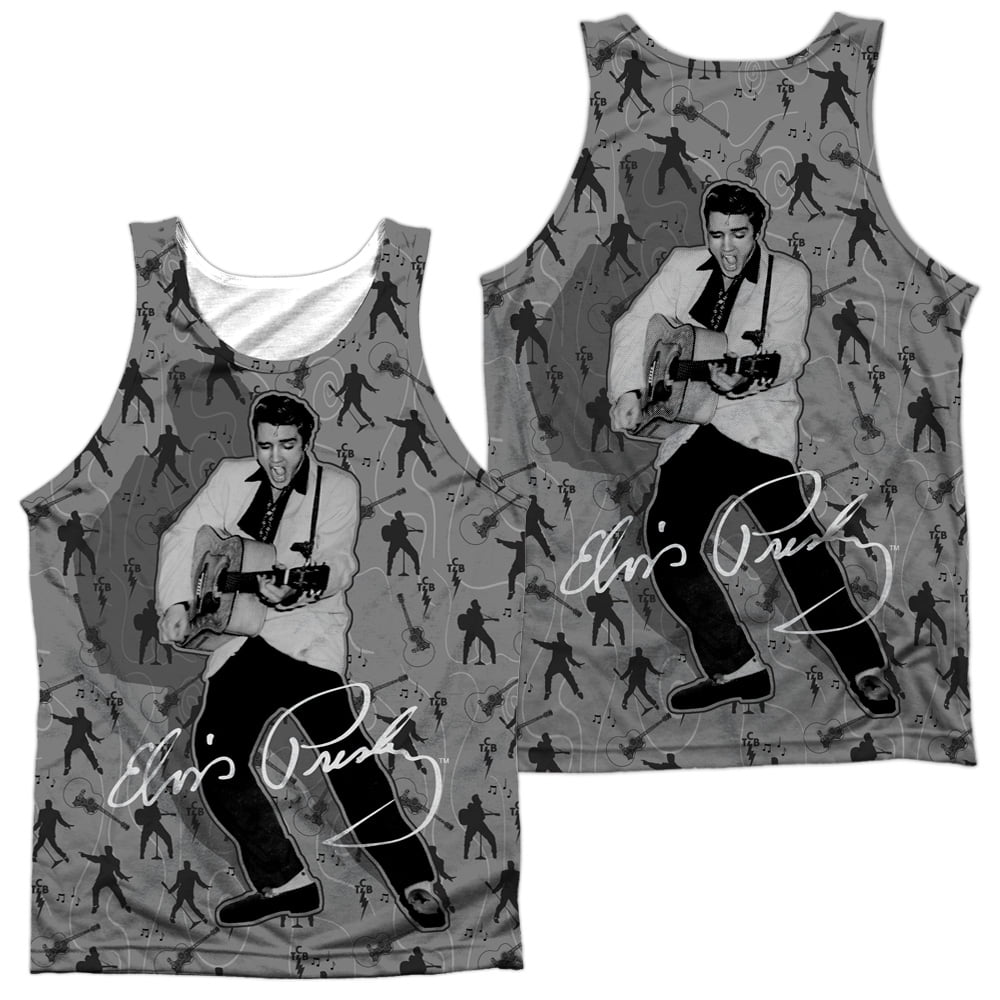 Elvis Presley - Rockin All Over (Front/Back Print) - Tank Top - Small ...