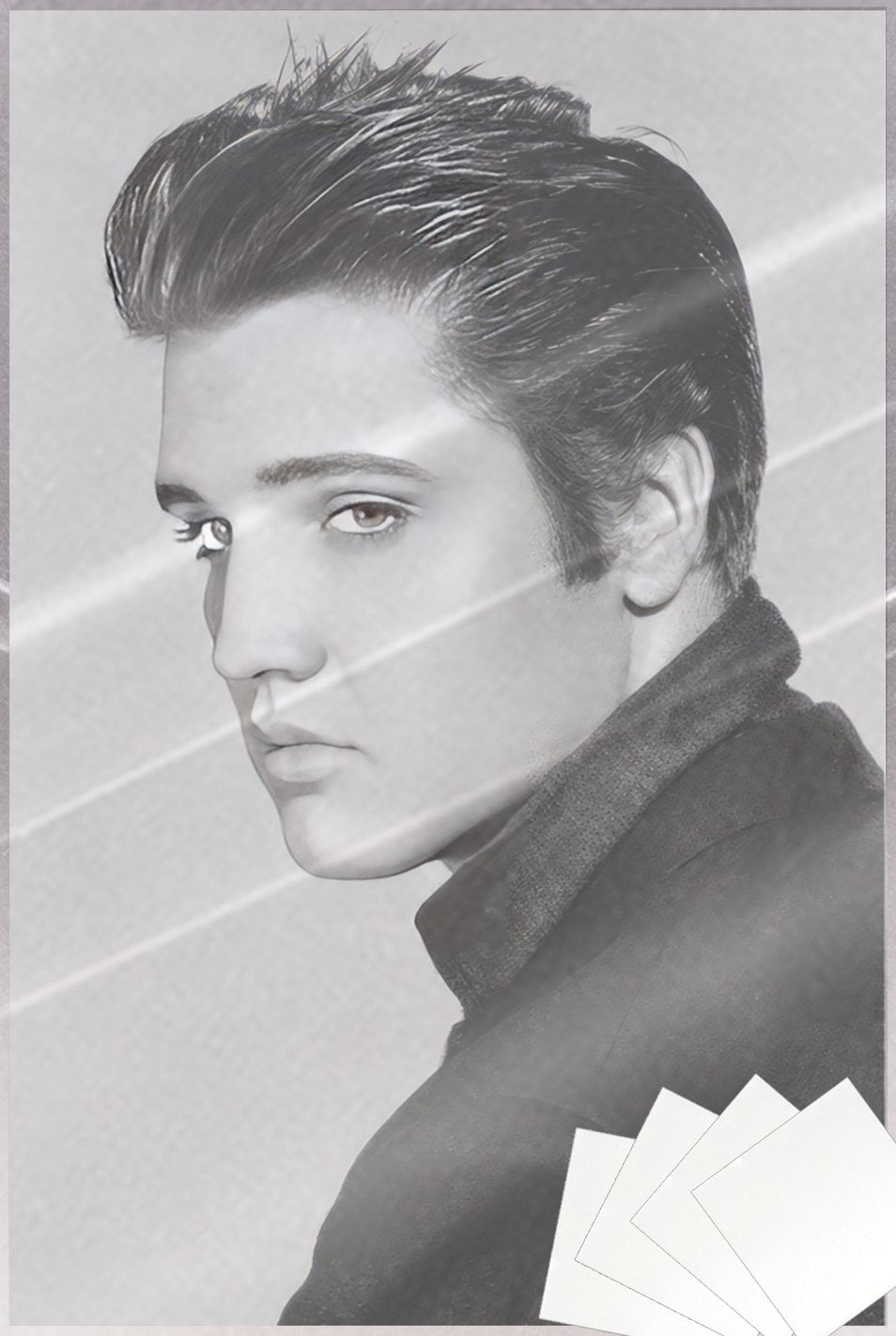 Elvis Presley - Music Poster (Black & White Portrait - Loving You ...