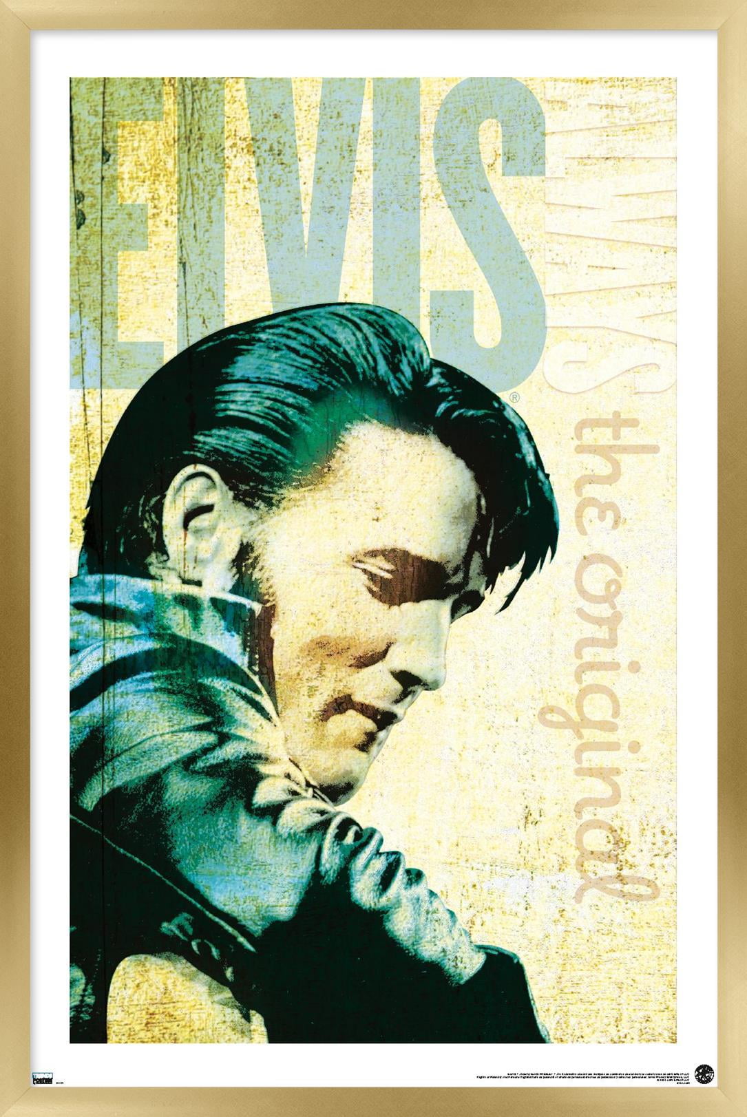 Elvis Presley - Original Wall Poster, 22.375" x 34" Framed - Walmart.com