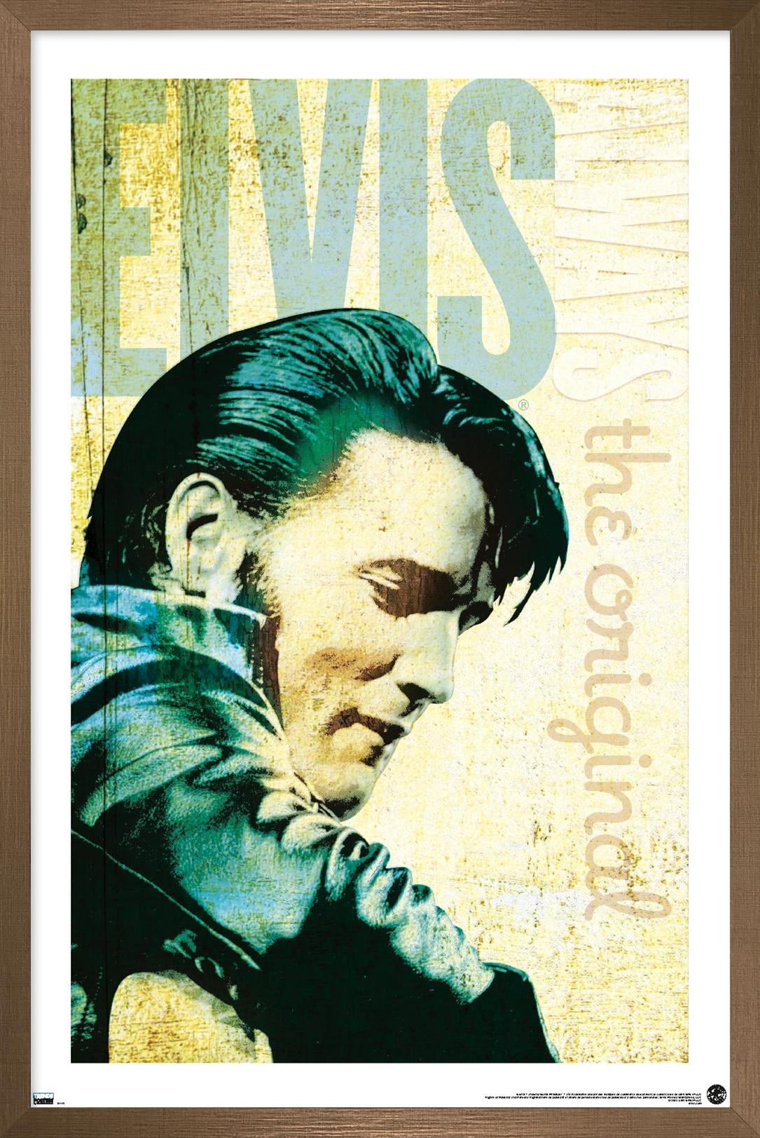 Elvis Presley - Original Wall Poster, 22.375" x 34" Framed - Walmart.com