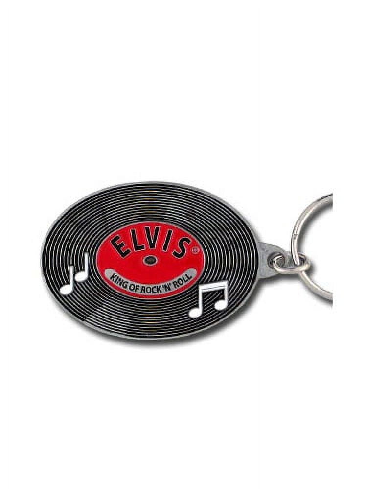 Elvis Presley Pewter Record Keychain - Walmart.com