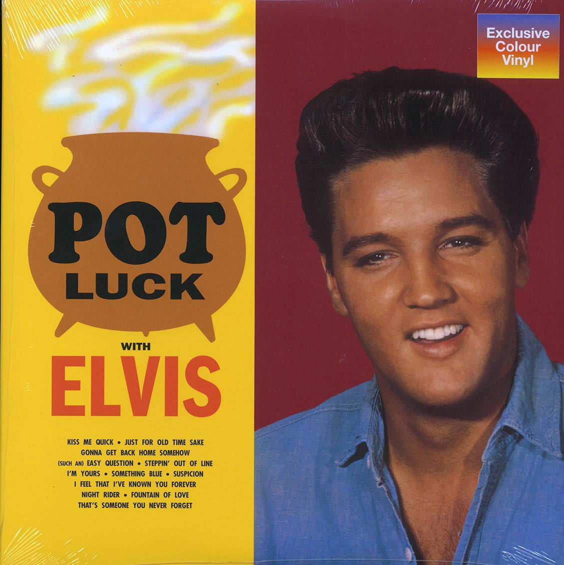 Elvis Presley Pot Luck - Limited Red Vinyl Records & LPs - Walmart.com