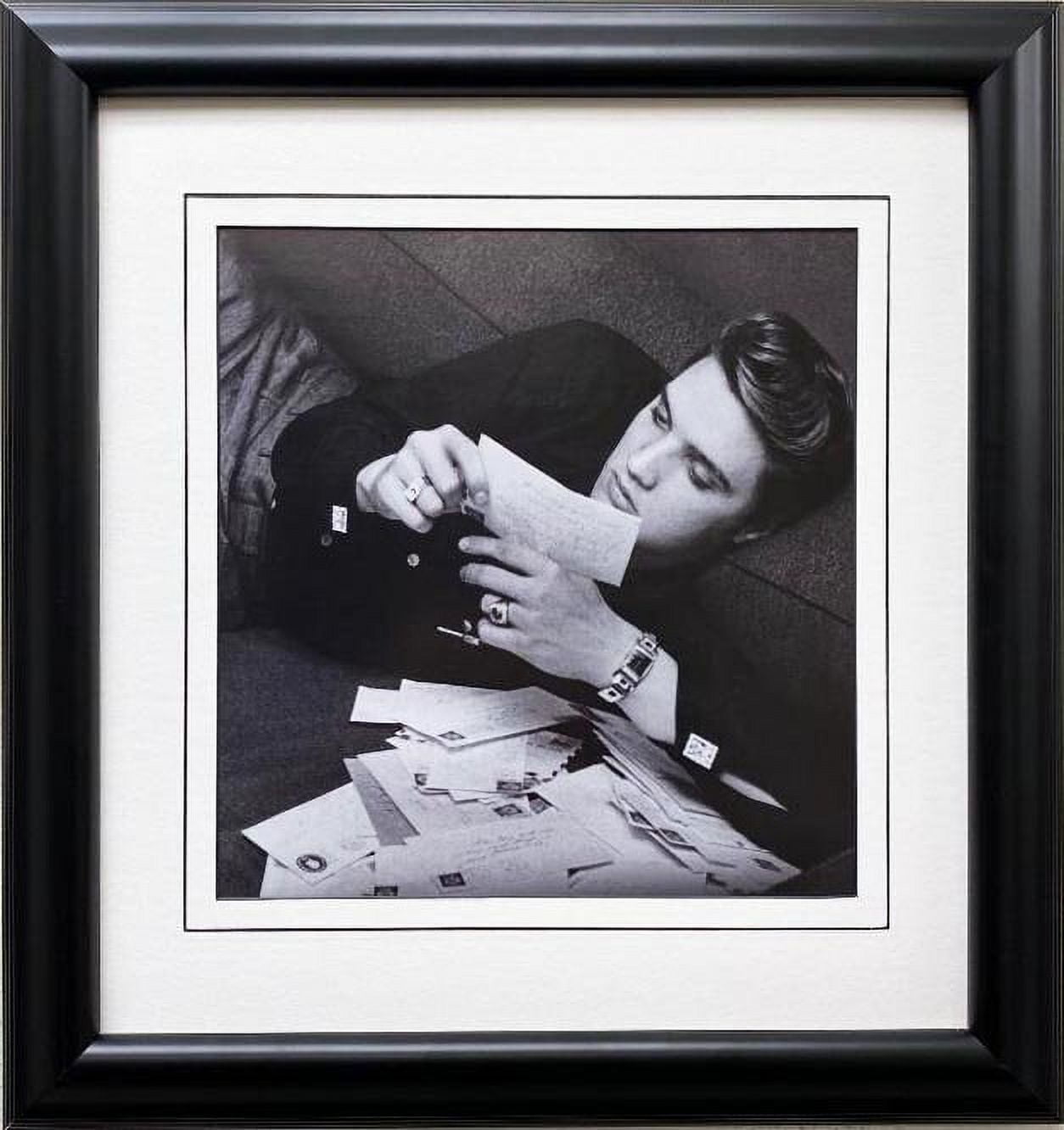Elvis Presley "Reading Fan Mail" Framed Litho Art Generic - Walmart.com