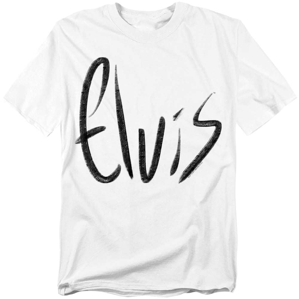 Elvis Presley T-Shirt Sketchy Name Unisex Graphic Tee For Men & Women ...