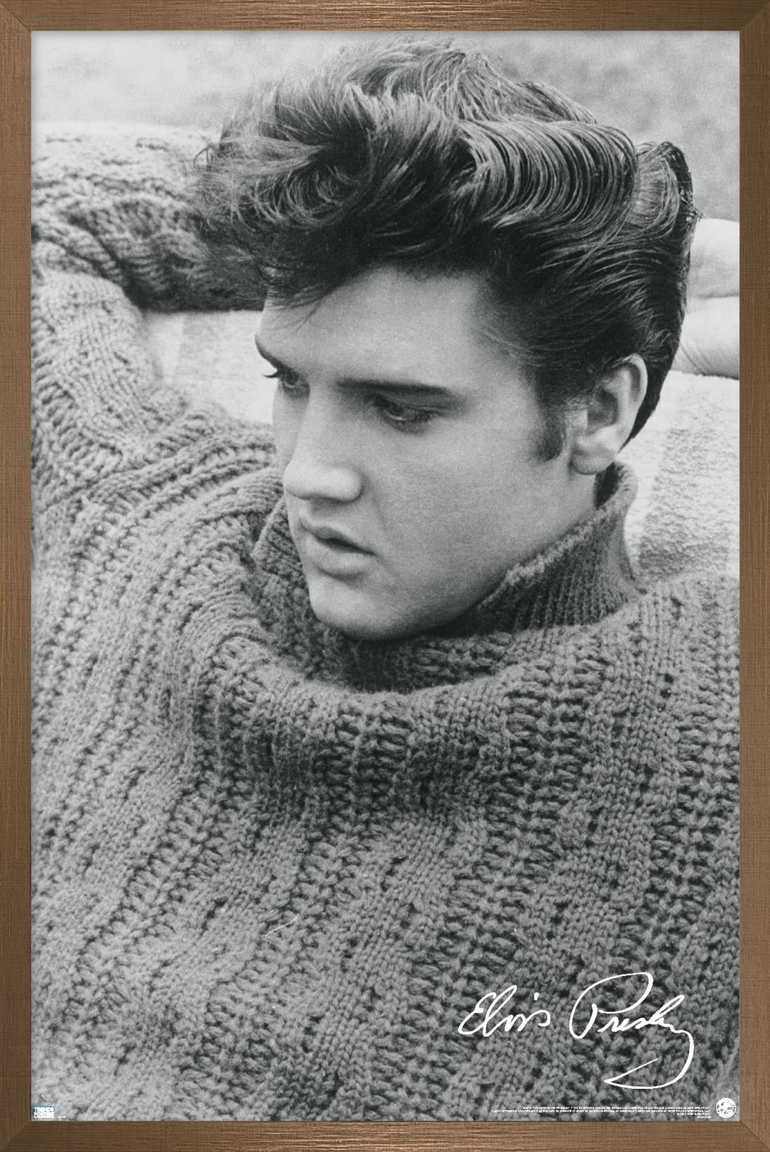 Elvis Presley - Sweater Wall Poster, 22.375" x 34" Framed - Walmart.com